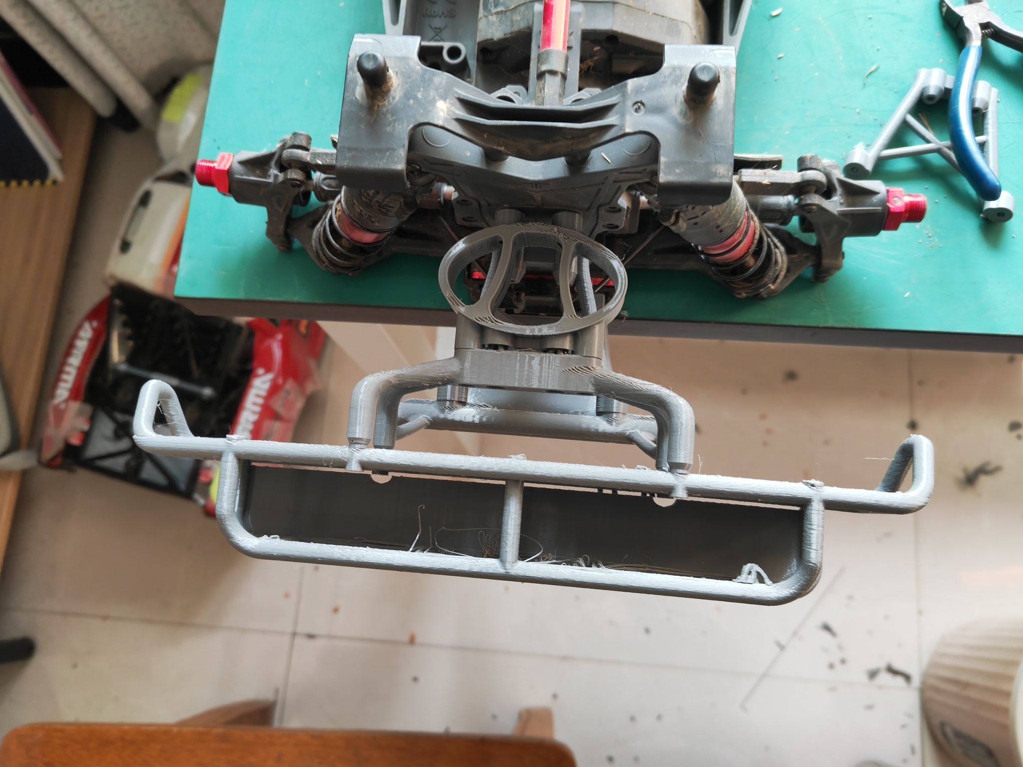 RCFans论坛 莫哈维4S猴屁股坏了，手绘打印了一个，还好能装上 - Powered by Discuz!