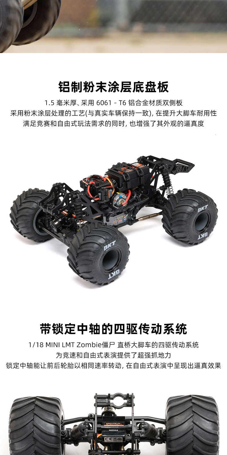 RCFans LOSI 新车 Mini LMT Zombie僵尸 四驱有刷直桥大脚车 - Powered by Discuz!